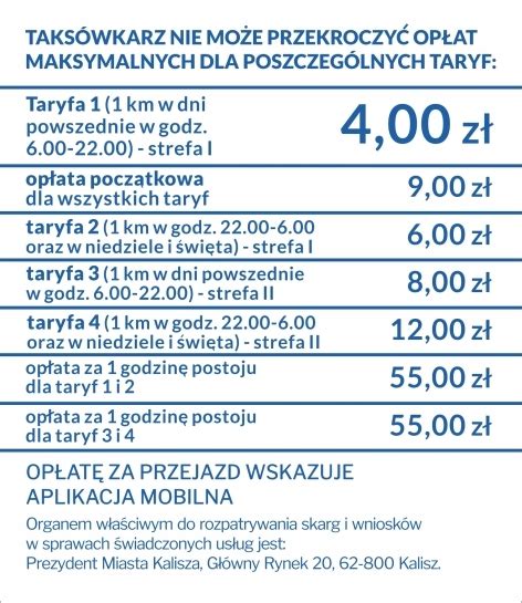 Naklejka Cennik Taxi Niska Cena Na Allegro Pl