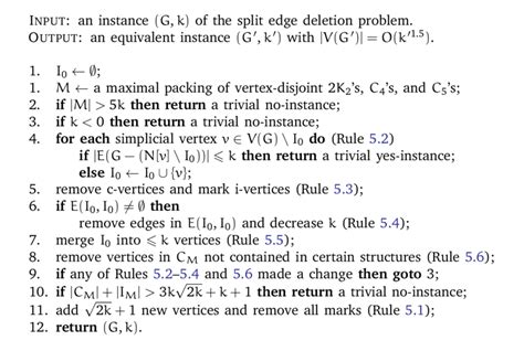 a summary of our kernelization algorithm for split edge deletion download scientific diagram