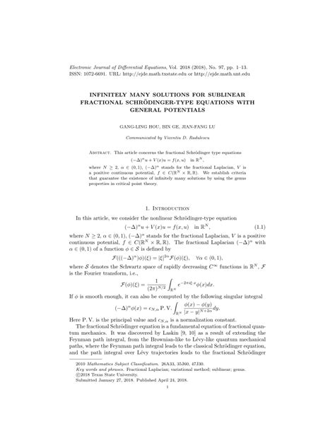 pdf infinitely many solutions for sublinear fractional schrodinger type equations with general