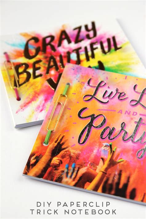 DIY PAPERCLIP TRICK NOTEBOOK Gathering Beauty Clip Art Library