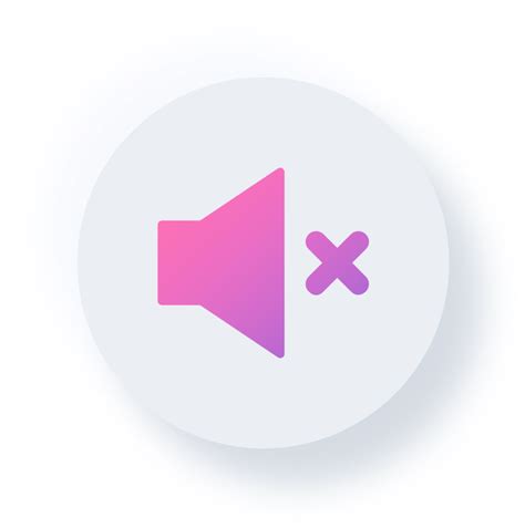 Neumorphic Mute Icon Neumorphism Mute Button Png