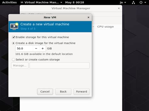 Fedora Kvm Create Virtual Machine Gui Server World