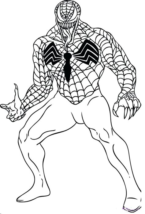 Kolorowanki Venom 60 Darmowych Kolorowanek Do Wydruku