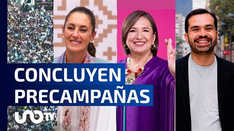 Xóchitl Gálvez Claudia Sheinbaum y Jorge Álvarez Máynez cierran