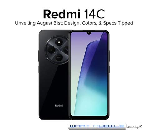 Xiaomi Redmi 14C Unveiling August 31st Design Colors And Specs