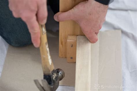 Diy Wood Bed Frame How To Build A Bed Frame Minutes For Mom