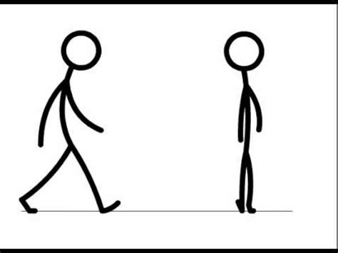 Stick Person Walking Clip Art