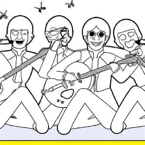 Desenhos Dos Beatles Para Imprimir E Colorir