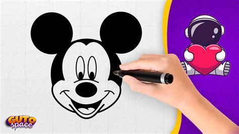 Como Desenhar o MICKEY MOUSE Tutorial de desenho fácil aprenda a