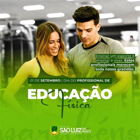 1º DE SETEMBRO DIA DO PROFISSIONAL DE EDUCAÇÃO FÍSICA Prefeitura de