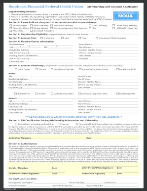 Fillable Online Ig Libertyonline Southeast Financial Federal Credit