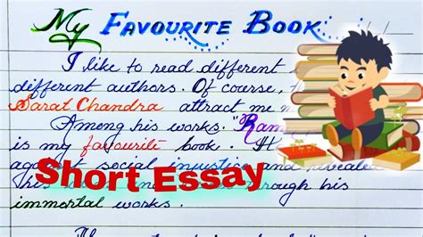 My Favourite Book Essay In English Paragraph On My Favourite Book
