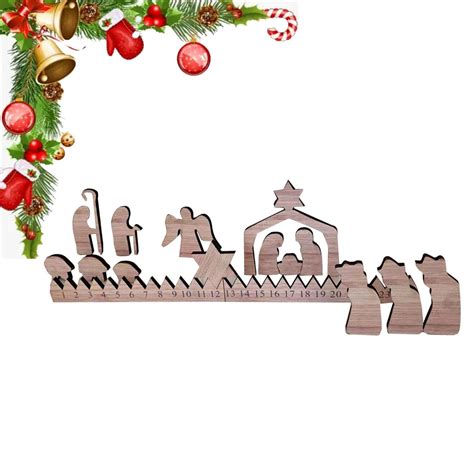Buy Nativity Scene Set Wooden Nativity Set Ornament Nativity