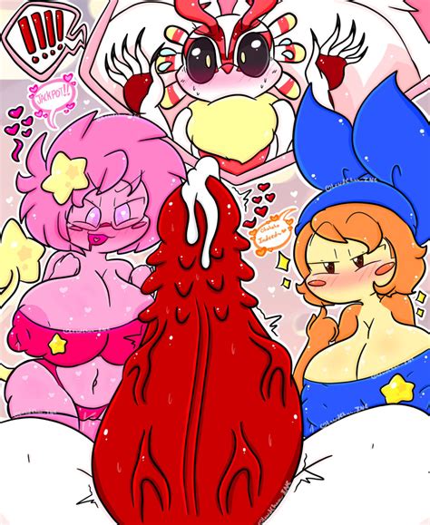 Rule 34 Alien Anthro Areola Bandana Bandana Waddle Dee Big Breasts Big Penis Blush Bodily