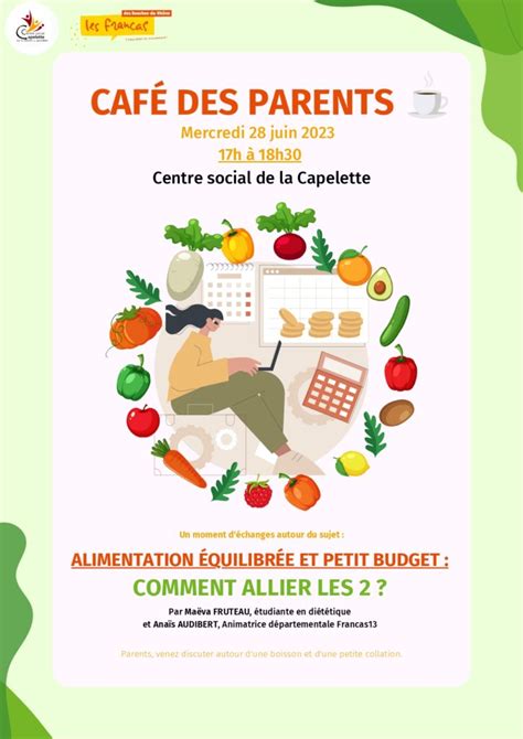 Café des parents ALIMENTATION ÉQUILIBRÉE ET PETIT BUDGET COMMENT