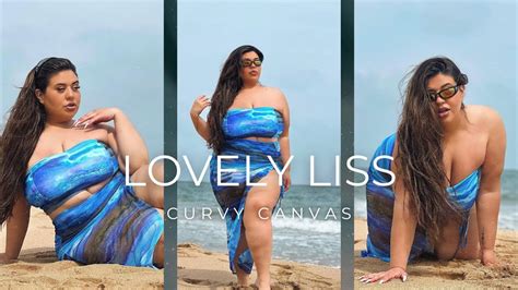 Lovely Liss British Body Positive Activist Latina Beach Curvy Model