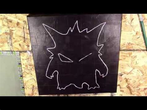 Gengar Acrylic Painting Time Lapse Krispy Dreemz Youtube