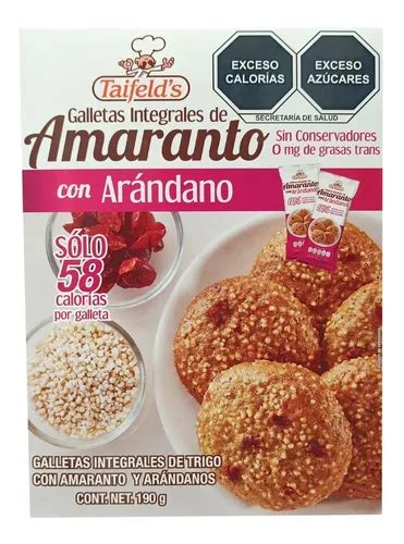Galletas Taifelds Integrales De Amaranto Con Arándano 190 G MercadoLibre