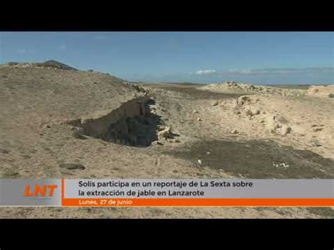 Elena Solís lleva a La Sexta el problema de la extracción de jable de