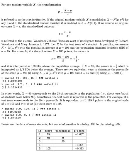 solved for any random variable x the transformation z σx−μ