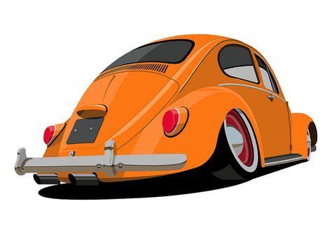 VW Beetle Back View Vw Art Cool Car Drawings Vw Beetles