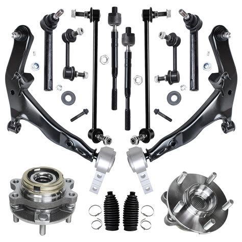 Detroit Axle 14pc Front End Control Arms Kit For 2003 2004 Nissan