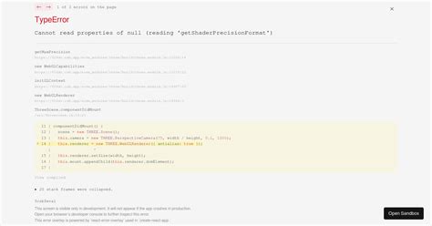 React Three JS Codesandbox