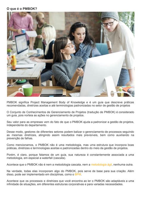 SOLUTION Pmbok Conceito Import Ncia Vantagens E Implementa O Studypool