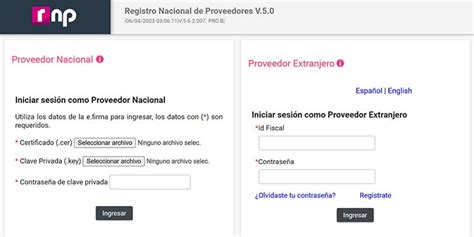 Registro Nacional Proveedores Inscripción Requisitos 2024
