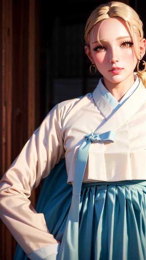 AI야 한복 입은 서양 누나 그려줘 촬스의 이슈와 유머