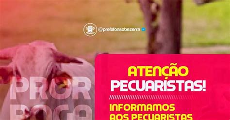 Coelho Fatos e Notícias Afonso Bezerra ATENÇÃO PECUARISTAS