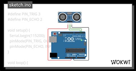 Mengukur Jarak Menggunakan Sensor Ultrasonicbastian Wokwi Esp32 Stm32 Arduino Simulator