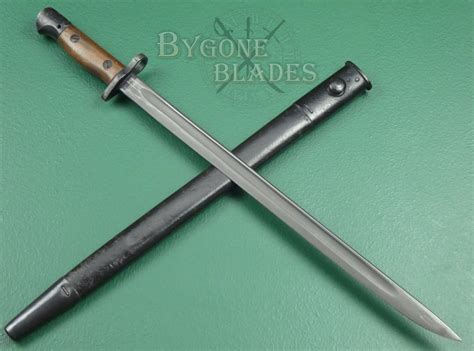 British Lanchester Sub Machine Gun Bayonet Ww Wilkinson Hot Sex Picture