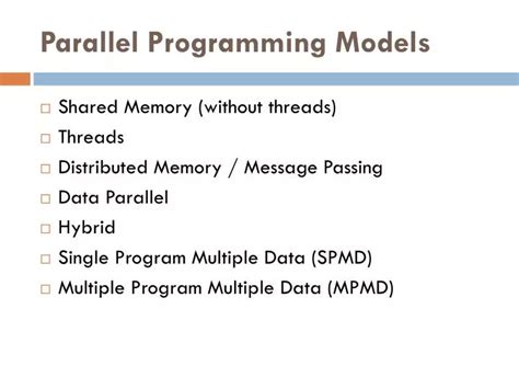 ppt parallel programming models powerpoint presentation free download id 4360680