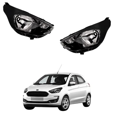 Par Farol Ford Ka M Scara Negra Castelo Auto Pe As