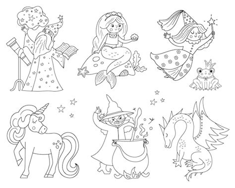 Dibujos De Personajes Cuentos Hadas Para Colorear Vsun