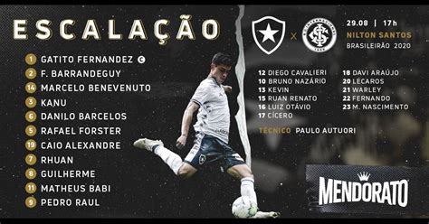 Botafogo definido muitas mudanças para enfrentar o Internacional