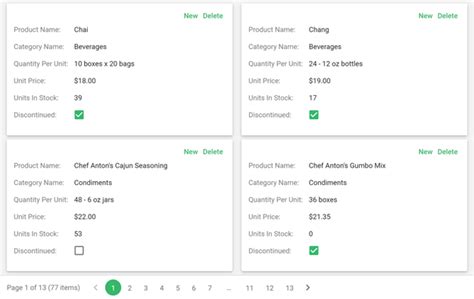 ASP NET Cards CardView For Web Forms MVC DevExpress