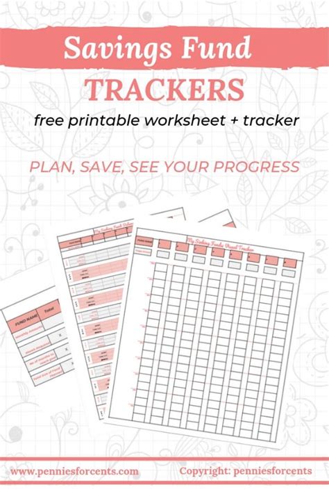 Sinking Funds Tracker Free Printable Printable Templates