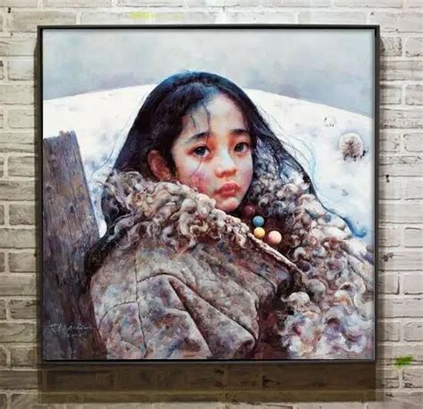 Karya Seni Ai Xuan Artis Terkenal Mata Gadis Tibet Dengan Lukisan