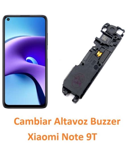 Cambiar Altavoz Buzzer Xiaomi Redmi Note 9T Original