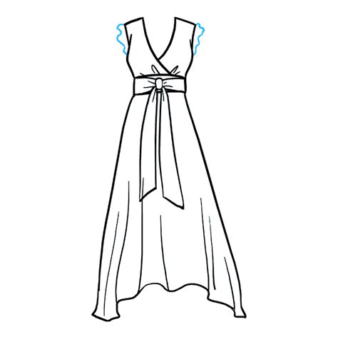 How To Draw A Dress Really Easy Drawing Tutorial
