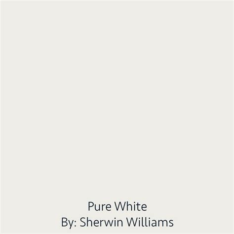 Tested And Tried Best Cool Colors Pure White Sherwin Williams