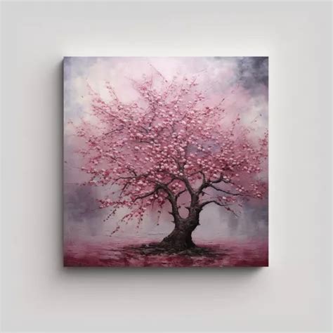 70x70cm Lienzo Composición Árbol Cerezo Cuadros Decorati Cuotas sin