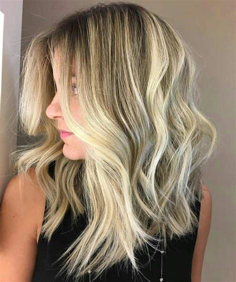 Cabelo médio long bob loiro Boa Dica de Beleza