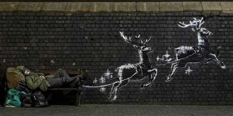 Nowe dzieło Banksy ego z udziałem bezdomnego Wiadomości