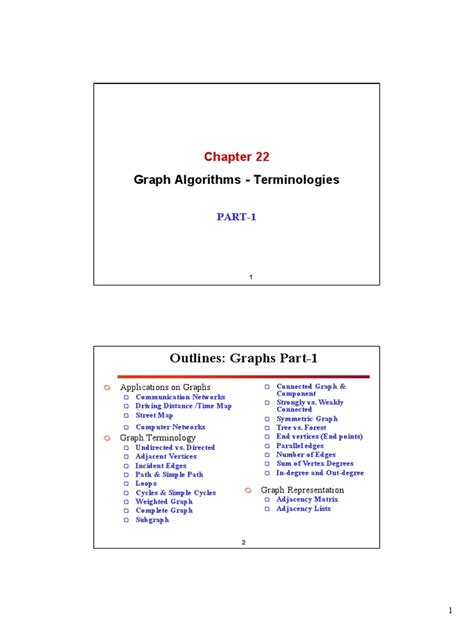 graph algorithms terminologies outlines graphs part 1 pdf vertex graph theory