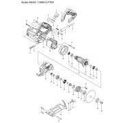 VISTA EXPLODIDA PEÇAS P SERRA MÁRMORE MAKITA M0400 110V 220V