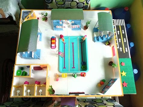 Piscina de natación Decoraciones de pared de bricolaje Maquetas
