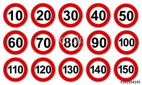 Speed Limit Sign Vector At Vectorified Collection Of Speed Limit